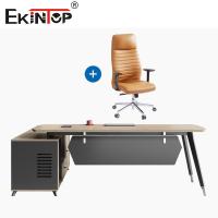China Modern Style Oak Manager Office Desk Executive Desk with Drawers Custom for sale