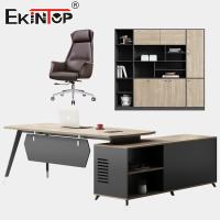 China Wooden Commercial Furniture Executive Desk with Drawers Office Desk Factory for sale