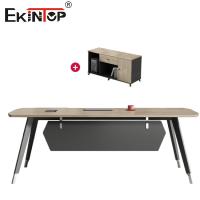 China Custom-Sized New Modern L-Shaped Office Desk Executive Desk with Drawers for sale