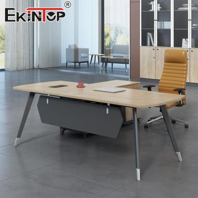 China Top Quality Office Desk Chair Custom Commercial Style Executive Desk with Drawers for sale