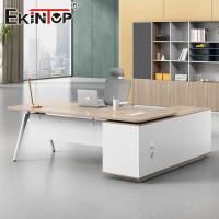 China Walnut Executive Office Desk Modern Style Custom Made Desk for sale