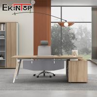 China Modern Office Desk L-Shaped Design Contemporary Style Custom Made Desk for sale