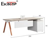 China Minimalist Style White Office Desk Storage Cabinet Modular Desk Furniture for sale