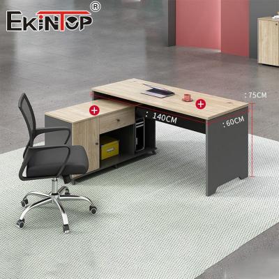 China Walnut Material Staff Desk Industrial Style Office Desk Modular Desk Furniture for sale