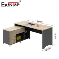 China Walnut Material Staff Desk Industrial Style Office Desk Modular Desk Furniture for sale