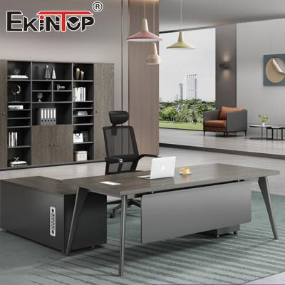 China High Quality Luxury Boss L-Shape MDF Table Office Desk Modular Desk Furniture for sale