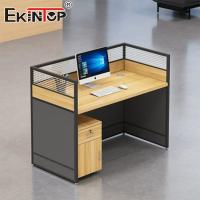 China Walnut Commercial Style Office Desk Employees Table Small Desk Table for sale