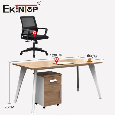 China Modern Style Office Desk Design With Metal Legs Small Desk Table for sale