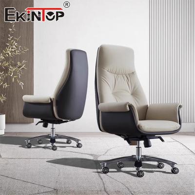 China High Back PU Executive Ergonomic Sleeping Leather Chair Commercial Office Chairs for sale