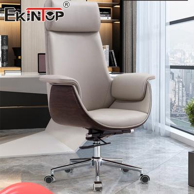China Modern Style High-Back White Leather Office Chair Home Office Desk Chair for sale