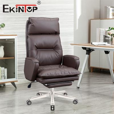 China Custom Office Space Boss Leather Chair Classic Style Home Office Desk Chair for sale