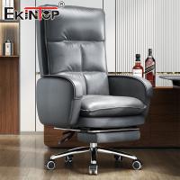 China Modern Style High Back Leather Chair Ergonomic Design Home Office Desk Chair for sale
