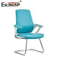 China Mid Back High Quality Executive Metal Frame Office Chair PU Leather BreakRoom Chairs for sale