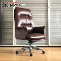 China Executive Office Chair Ergonomic Support Function Leather Quality Office Chairs for sale