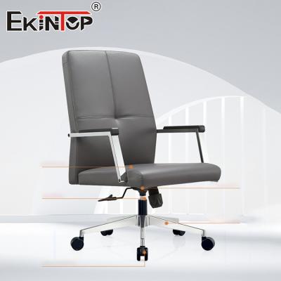 China Mid Back Leather Meeting Manager Executive Ergonomic Office Chair Quality Office Chairs for sale