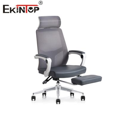 China High Back Height Adjustable Grey Ergonomic Chair Full Mesh Office Chair for sale