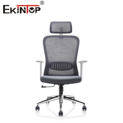 China Furniture Factory 3D Armrest Executive Manager Ergonomic Chair Fabric Office Chair for sale