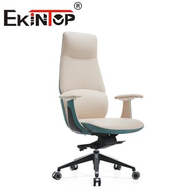 China Modern Luxury Boss Leather Office Chair Rotatable Ergonomic Chair Sturdy Office Chair for sale