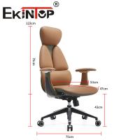 China Office Furniture Leader PU Manager Chair Swivel Ergonomic Office Chair Leather Club Chairs for sale