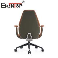 China Rotatable Ergonomic Office Executive Chair Leather Club Chairs with Adjustable Armrest for sale