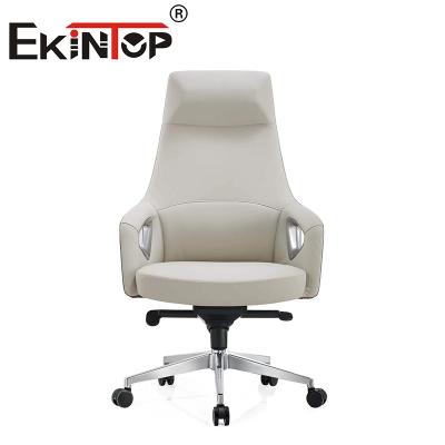 China Manager Swivel Leather PU Office Chair Leather Club Chairs for sale
