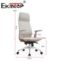 China Custom Modern Leather Executive Ergonomic Office Chair Leather Club Chairs for sale