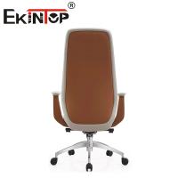 China Adjustable Office Swivel Chair Leather Metal Iron Modern  Leather Club Chairs for sale