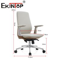 China Executive Office Chair Modern Design Leather Ergonomic Leather Club Chairs for sale