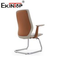 China Custom Office Furniture Ergonomic Office Computer Chair PU Armrest Leather Club Chairs for sale