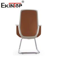 China Custom Office Furniture Ergonomic Office Computer Chair PU Armrest Leather Club Chairs for sale