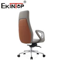 China Furniture Ergonomic Style Genuine Office Chair Leather Club Chairs for sale