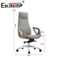 China Furniture Ergonomic Style Genuine Office Chair Leather Club Chairs for sale
