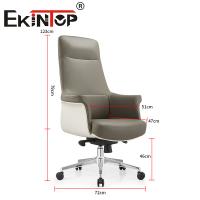 China Modern Executive Office Chairs Boss Ergonomic Swivel Heavy Duty Vegan Leather Chair for sale
