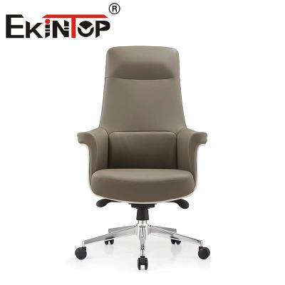 China Multi-function Ergonomic Executive Commercial Chair Vegan Leather Chair for sale