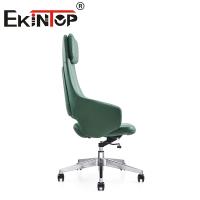 China Adjustable Manager Luxury Office Chair Swivel Boss Ergonomic Vegan Leather Chair for sale