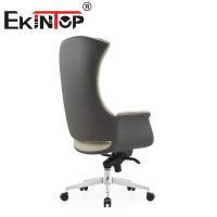 China Pu Leather Luxury White Computer Furniture Cowhide Office Chair for sale