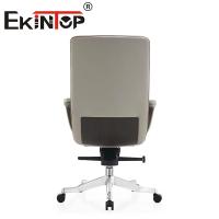 China Real Leather Revolving Office Staff Executive Chair Cowhide Office Chair for sale