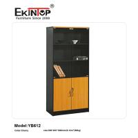 China Hot Sales High Quality Metal Fireproof File Cabinet with 2 Glass Doors Storage Cabinet for sale