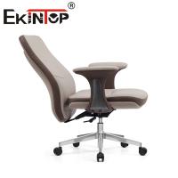 China Ekintop Revolving Chair Office Executive Recliner Swivel Adjustable Leather Office Chair for sale