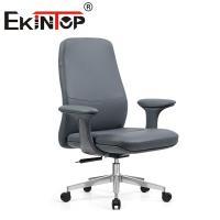 China Ekintop Revolving Chair Office Executive Recliner Swivel Adjustable Leather Office Chair for sale