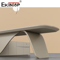 China Ekintop Modern L-shape Executive Office CEO Wooden Office Desks for sale