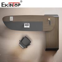 China Ekintop L Shape Modular Management Boss CEO Executive Office Desk with Storage Cabinet for sale