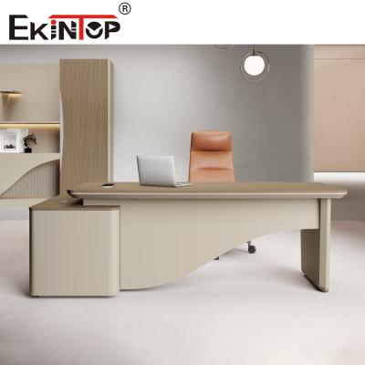 China Ekintop High Tech Executive Luxury Wood CEO Boss Room Office Desk for sale