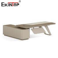 China Ekintop Executive Wooden Furniture Office Table Desks with Drawers for sale