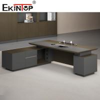 China Ekintop Office Desk Furniture Desktop Computer Table Executive CEO Office Desk for sale