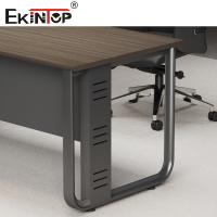 China Ekintop Manager Wood CEO Modern Management Executive L Shape Office Desk Table for sale