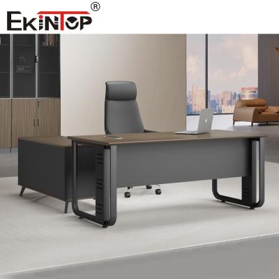 China Ekintop Factory Furniture Manufacture Wooden Table Office Furniture Desks for sale