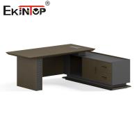 China Ekintop Modern L Shape Executive Office Works Manage Furniture Wooden Office Desks for sale