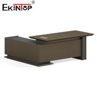 China Ekintop Modern L Shape Executive Office Works Manage Furniture Wooden Office Desks for sale