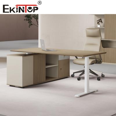 China Ekintop Office Furniture Electric Office Table Leg Sit Stand Height Adjustable Table for sale